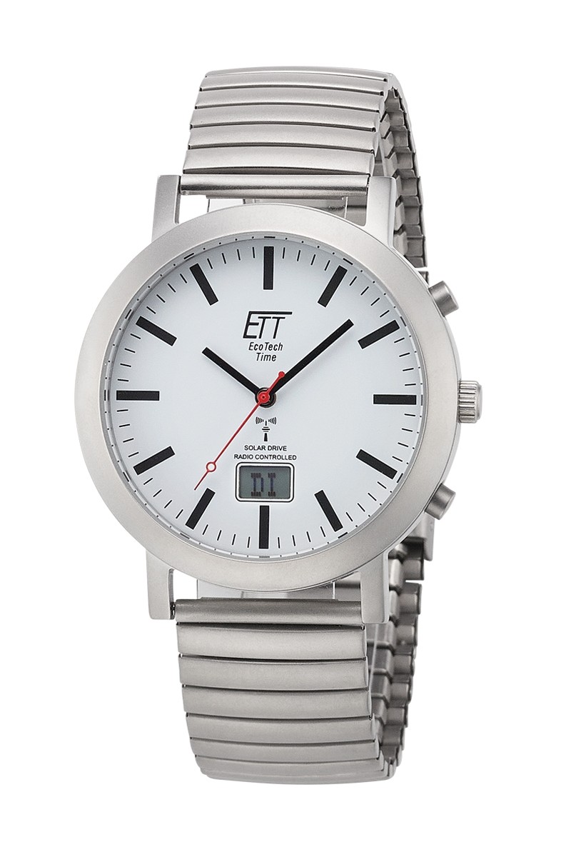 Funk Solar Drive Herren ETT Station Watch Edelstahl EGS-11580-11M